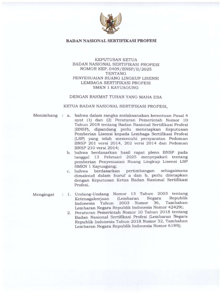 SK PRL LSP SMKN 1 KAYUAGUNG - Compressed | PDF