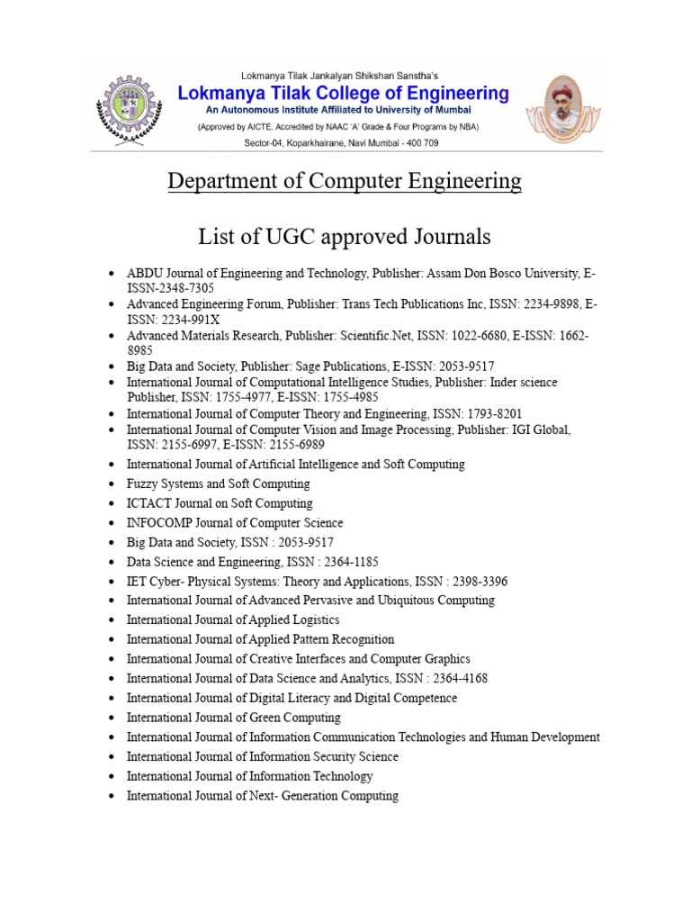UGC approved Journal List | PDF