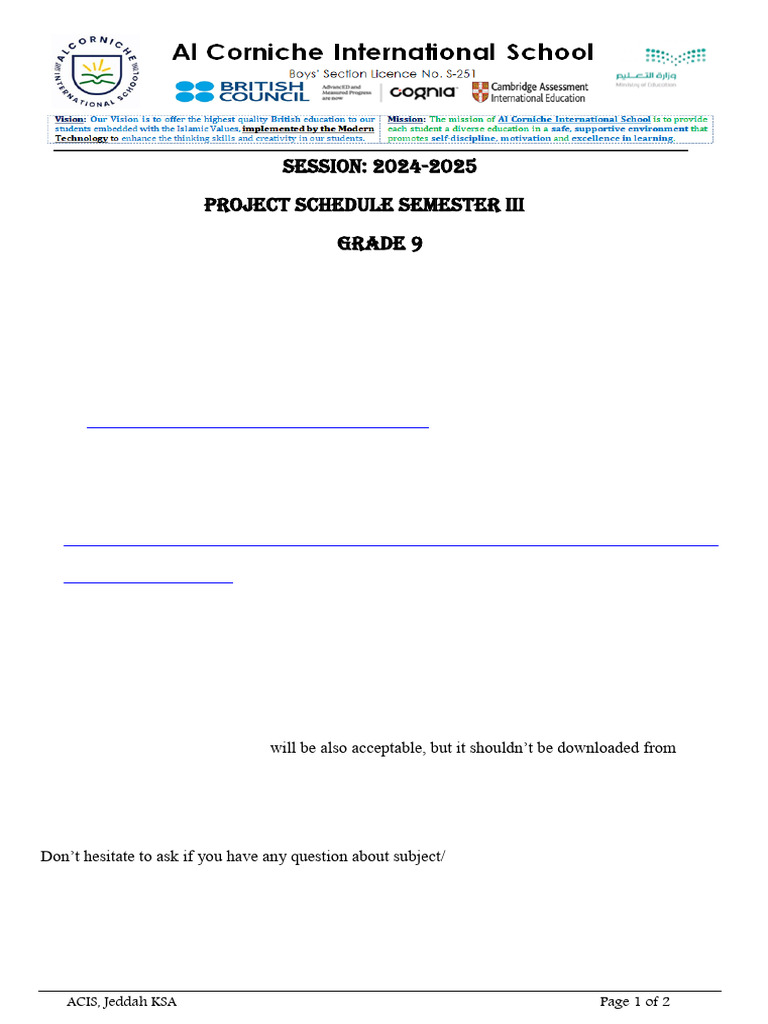 Physics Project Ideas for Grade 9 | PDF