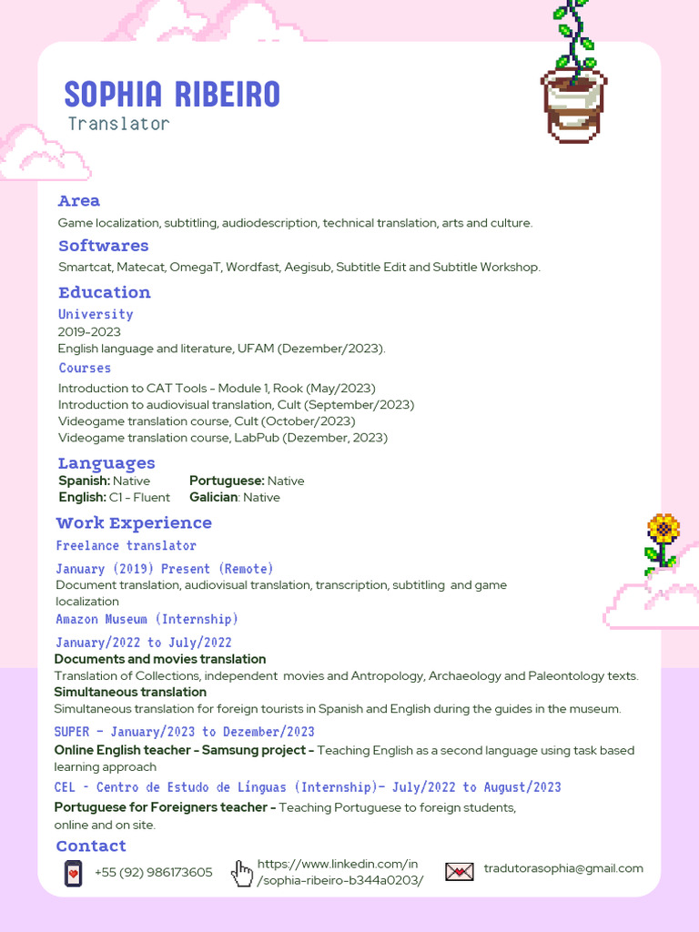 EN-Sophia-CV - C | PDF