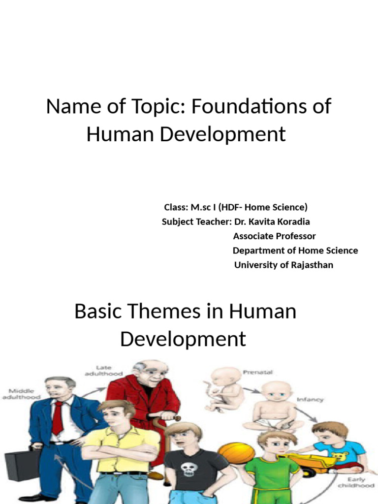 Basic Themes in Human Development | PDF | Cognition | Attachment Theory