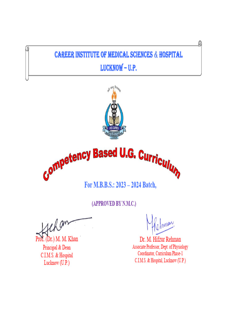 Time Table Mbbs 2023-24 (Final) | PDF | Bone | Anatomy