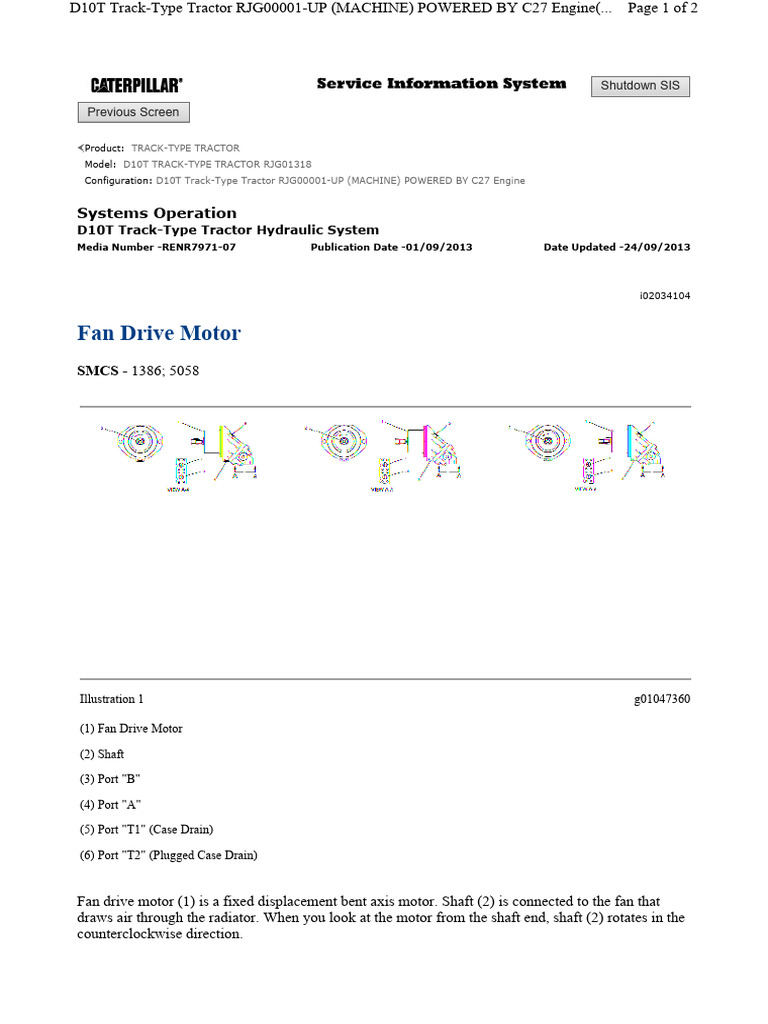 Fan Drive Motor System Operation | PDF | Engines | Valve