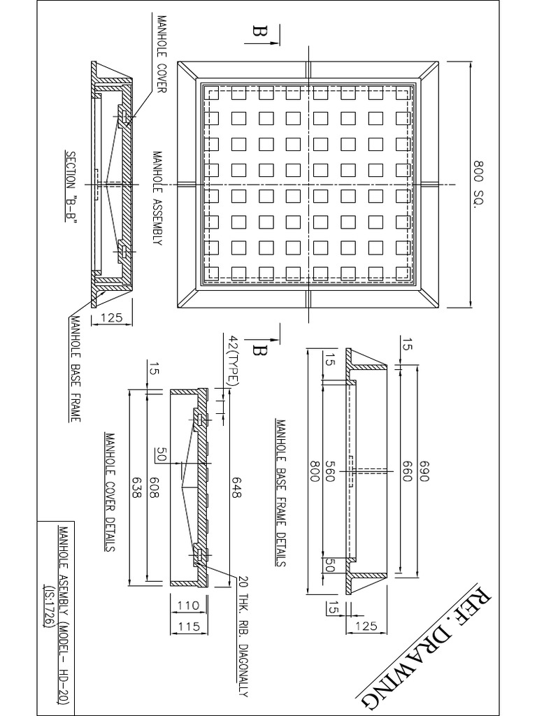 Manhole Frame With Cover Assembly | PDF