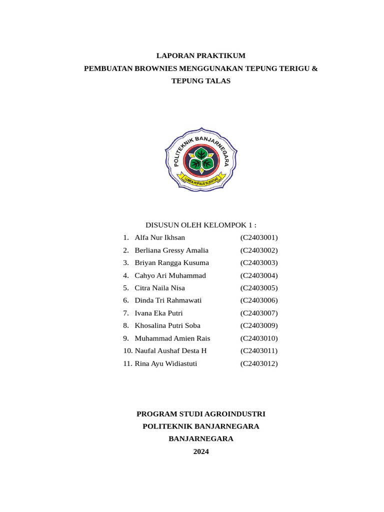 Laporan Praktikum Kimia Pangan Kel.1 | PDF