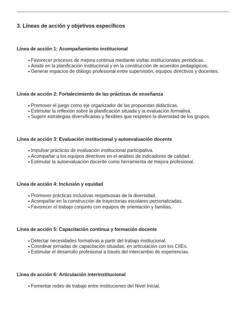 Lineas de Accion | PDF