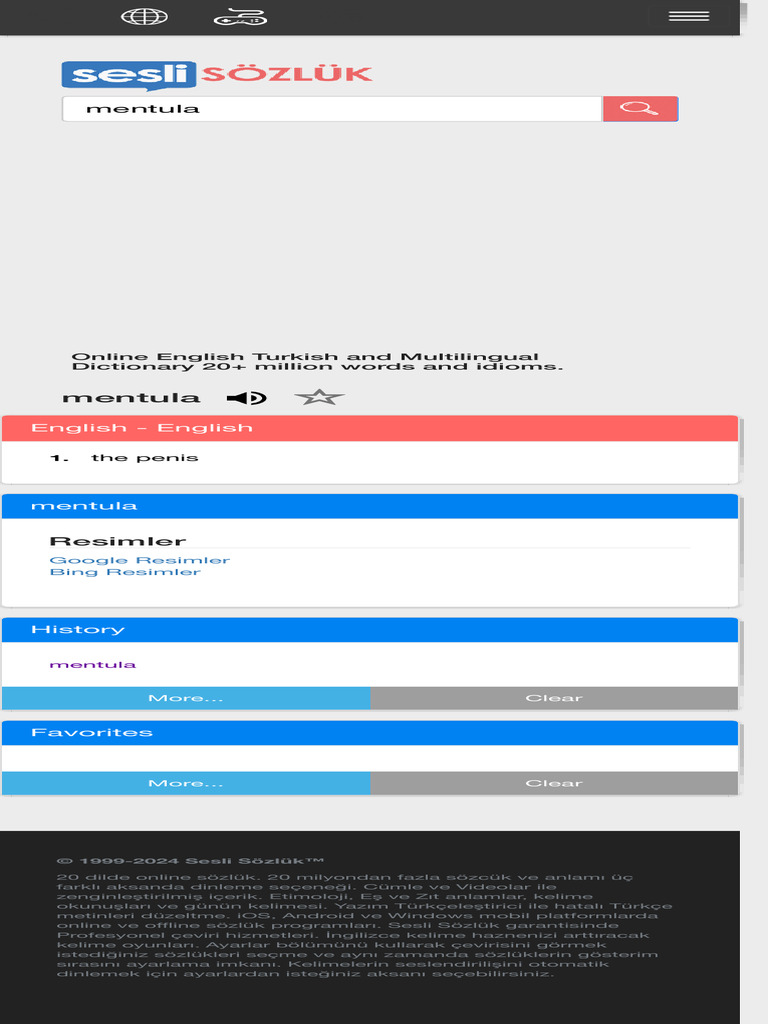 What Is Mentula - Sesli Sözlük | PDF