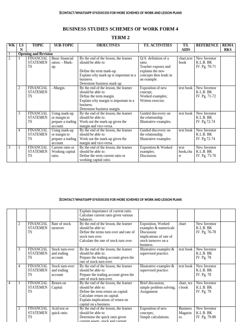Form - 4 - Term - 2 - Business - Schemes @0743505350 | PDF | Consumer ...