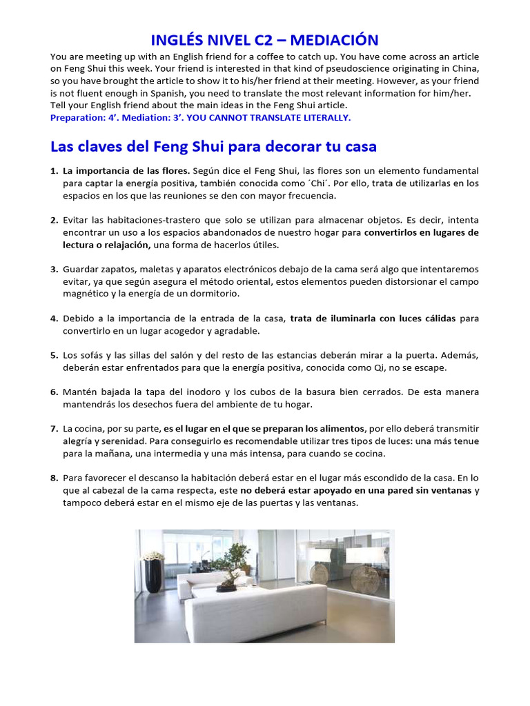 118 OM Claves del Feng Shui para decorar tu casa | PDF