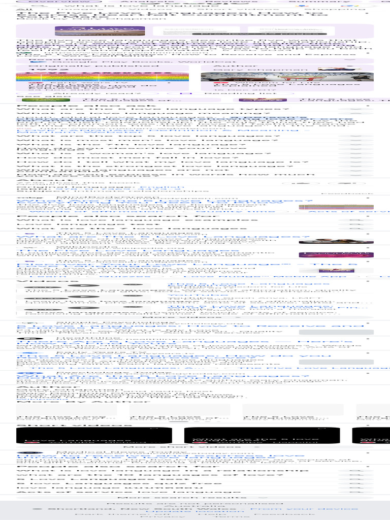 What Is Love Language - Google Search | PDF