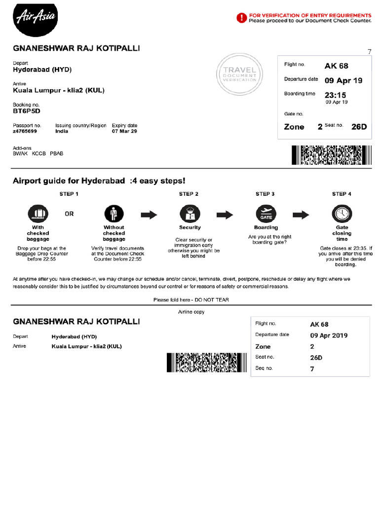 HYD TO REP BOARDING PASS | PDF