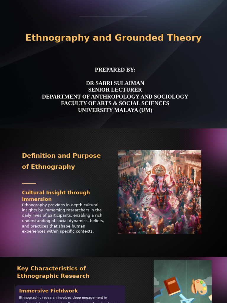 Ethnography and Grounded Theory | PDF | Ethnography | Methodology