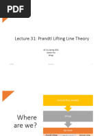 Prandtl's Lifting Line Theory | PDF | Lift (Force) | Chemical Engineering