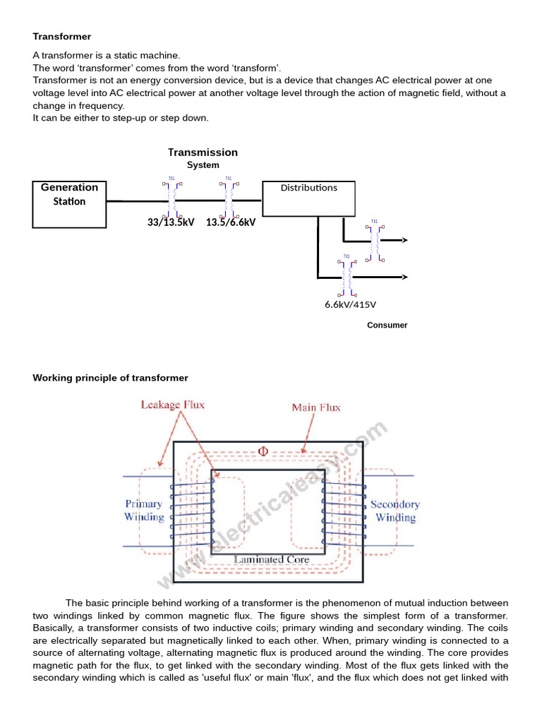 Transformer | PDF | Transformer | Electromagnetic Induction