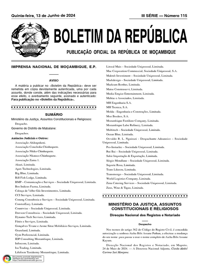 BR_115_III_SERIE_2024 | PDF | Constituição | Empréstimos
