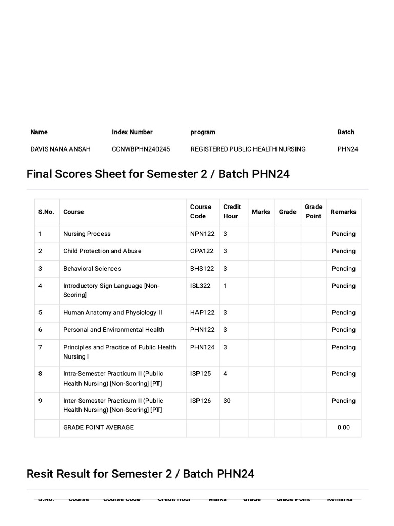 Second Semester | PDF