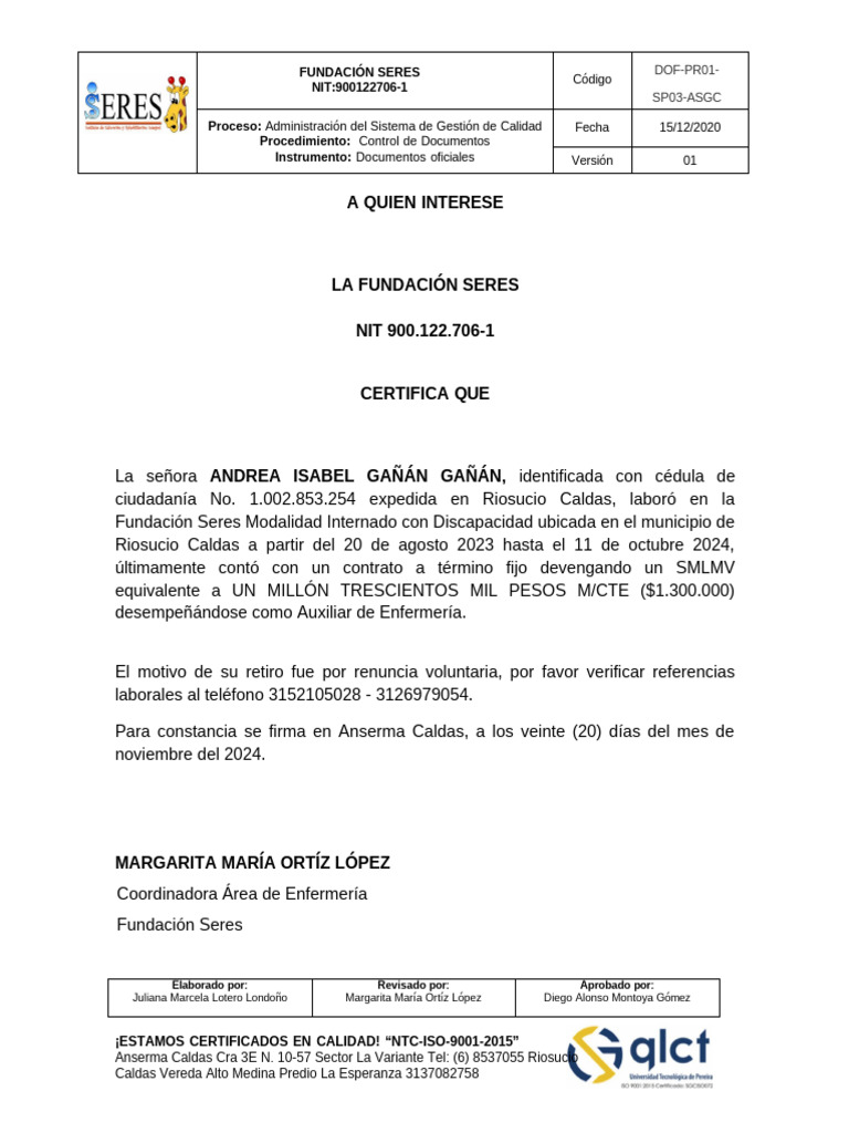 Andrea Isabel Gañán Gañán | PDF