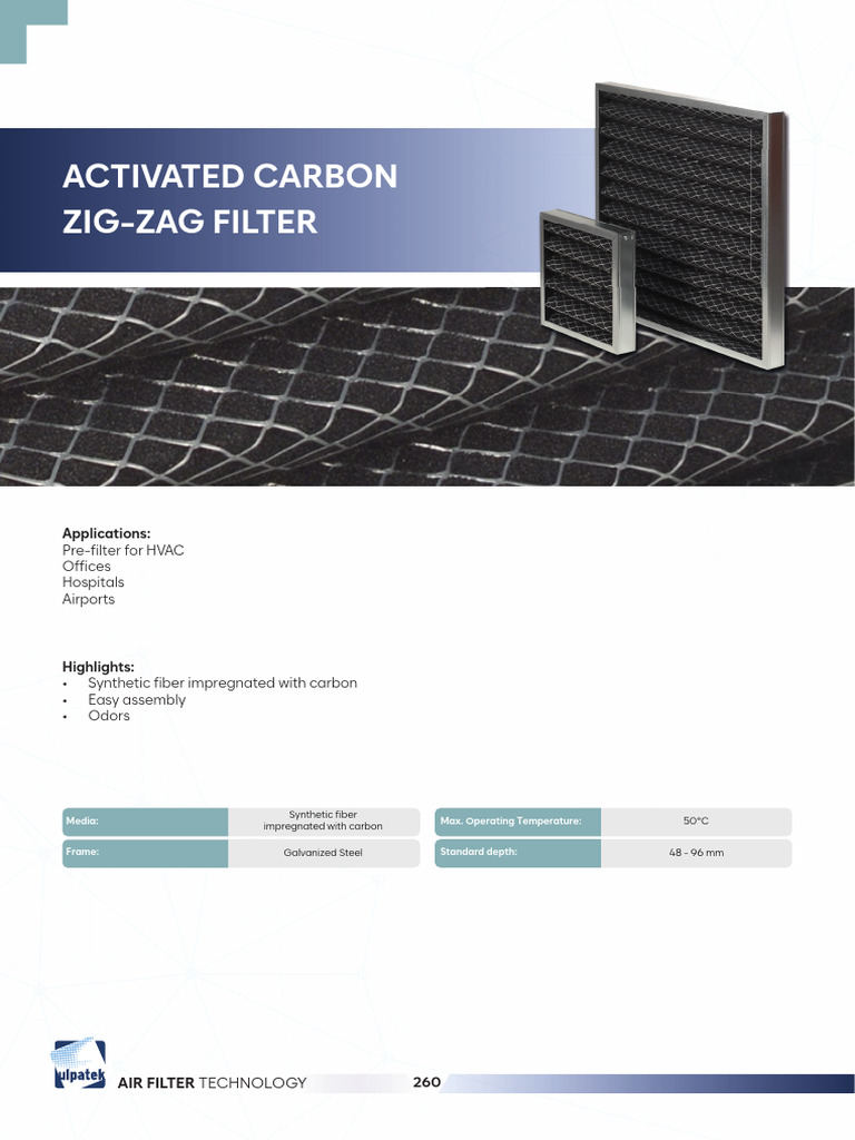 Activated-Carbon-Zig-Zag-Filter | PDF | Carbon | Materials