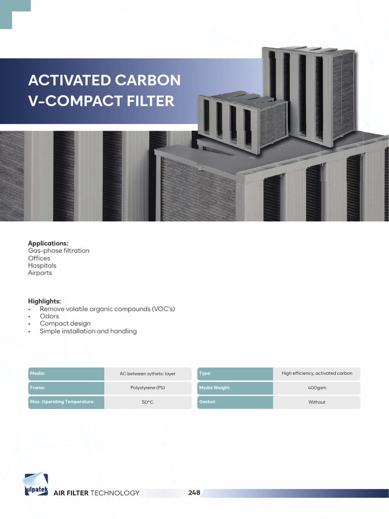 Activated Carbon V Compact Filter | PDF | Filtration | Materials