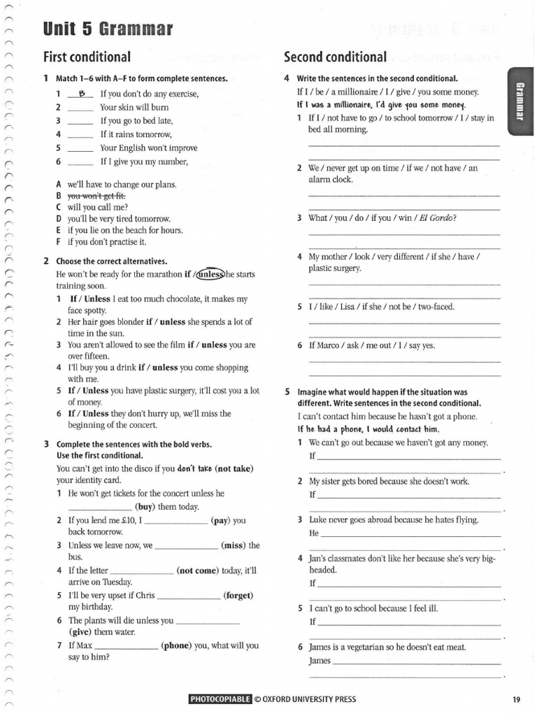 Conditional Sentences Conditional Sentences In | PDF