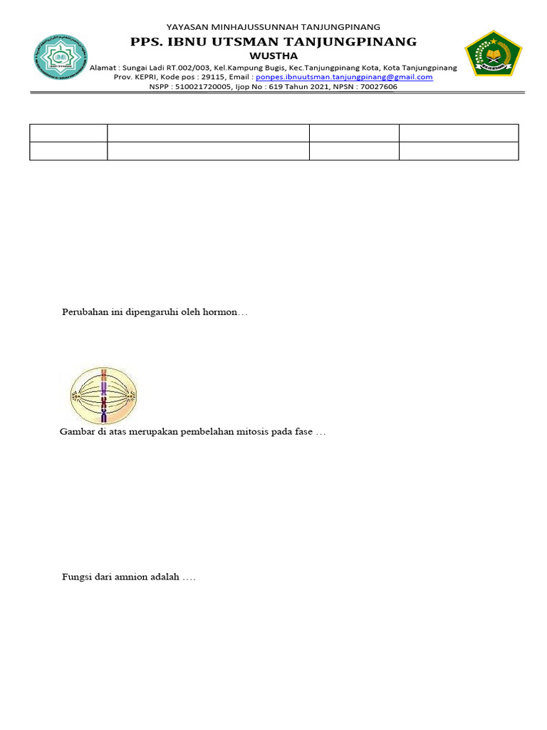 IPA - 9 - Sem 1 - PAS - 2425 - Ikhwan & Akhwat | PDF