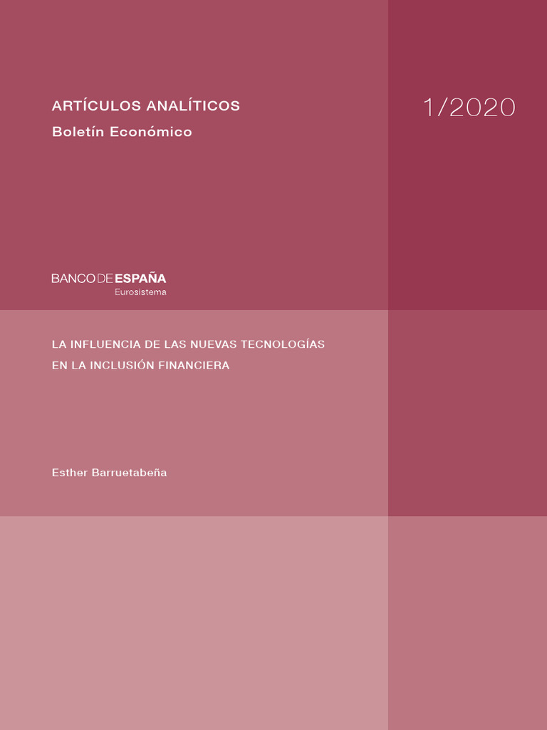Be2001 Art5 | PDF | Inclusión financiera | Tecnología de información y comunicaciones