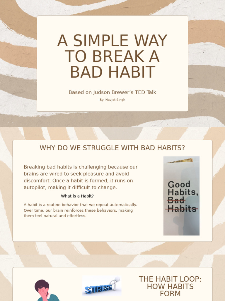 A Simple Way to Break a Bad Habit | PDF | Habits | Self-Management