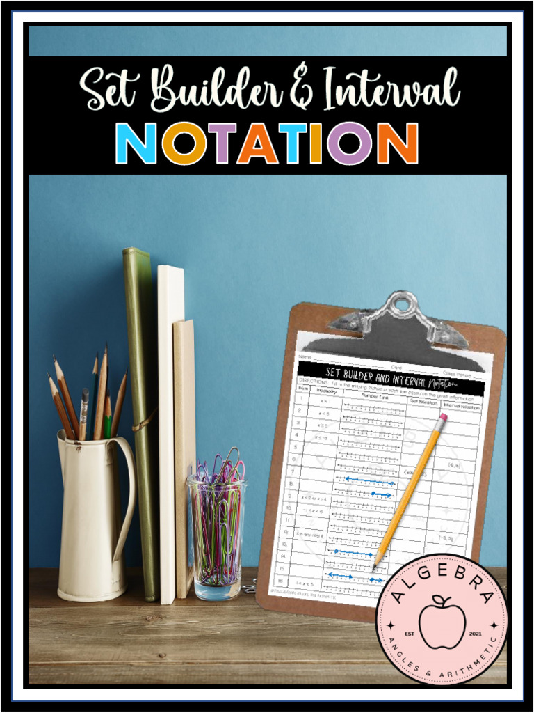 Notation: Set Builder & Interval | PDF