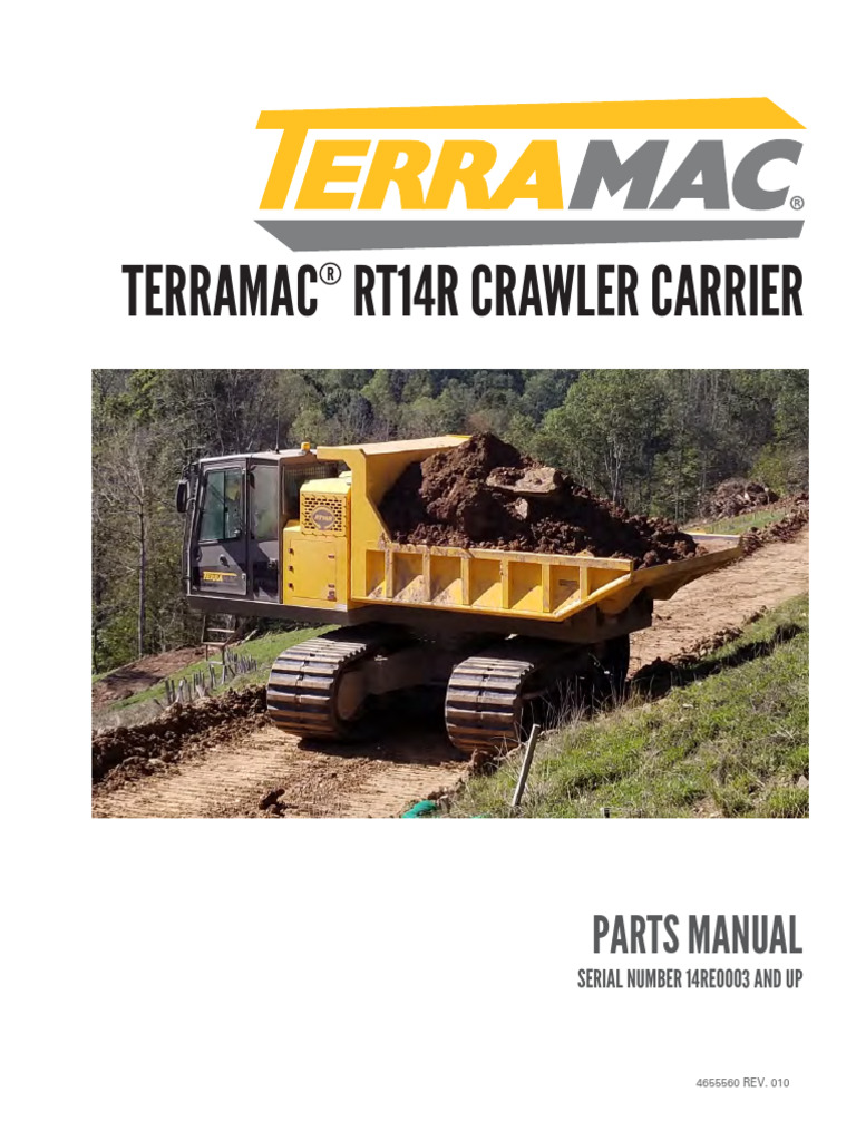 RT14R Parts Manual (14RE0003-UP) - 4655560-010 | PDF | Mechanical ...