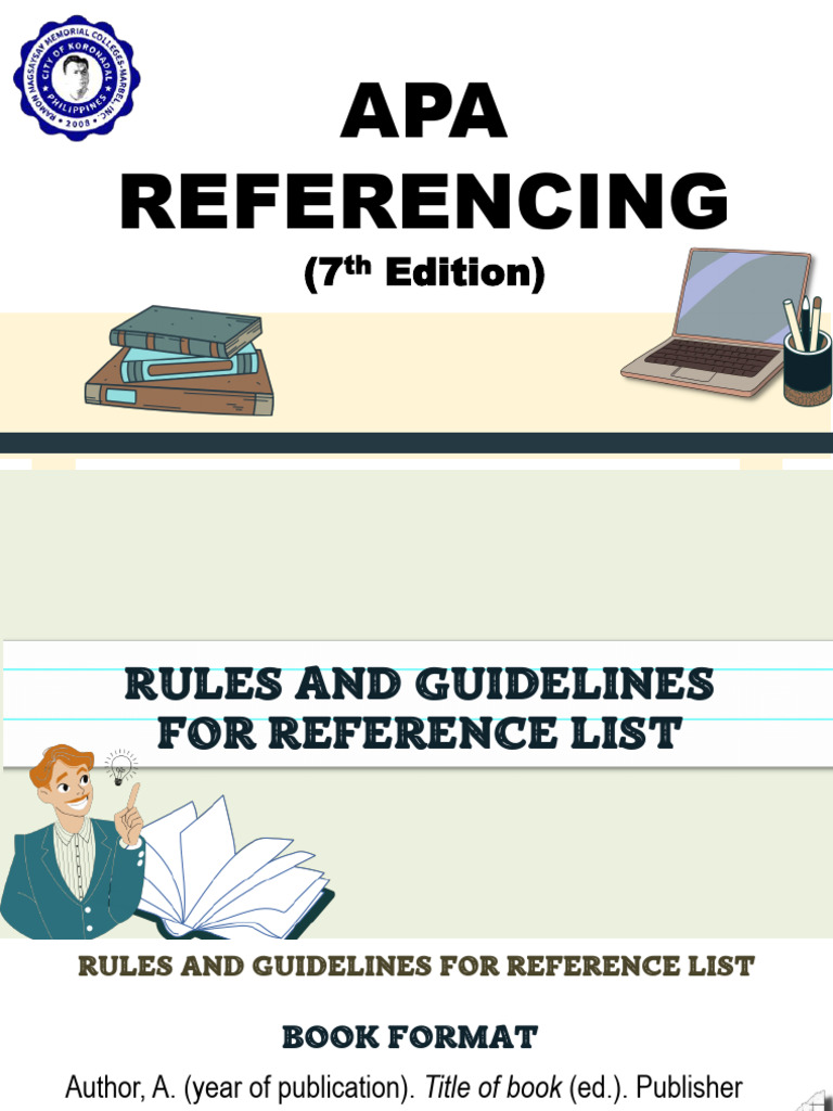 APA 7th Edition Referencing Guide | PDF | Citation | Apa Style