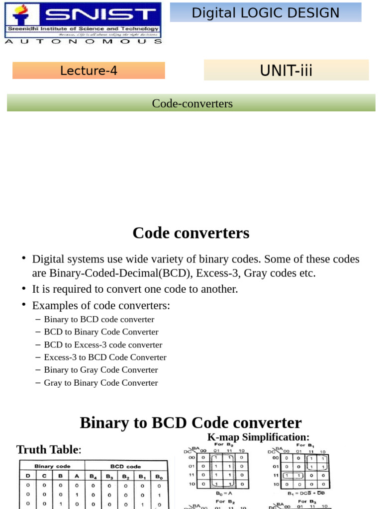 Unit-3 (DLD) Lecture 4 | PDF