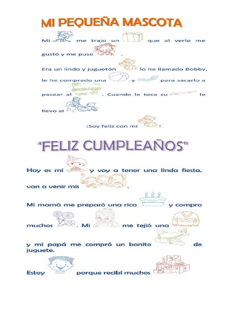 Textos Con Dibujos | PDF