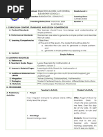 Detailed Lesson Plan - Arithmetic Sequence | PDF | Critical Thinking ...