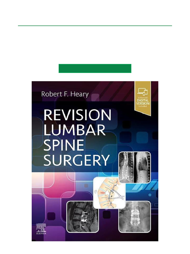 Revision Lumbar Spine Surgery Textbook PDF Download | PDF | Vertebra ...