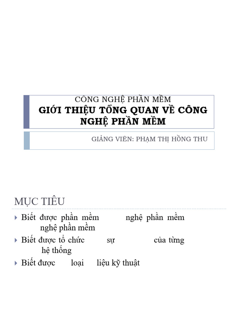 Thu Cnpm 01 Bai1 Gioi Thieu Ve Cnpp | PDF