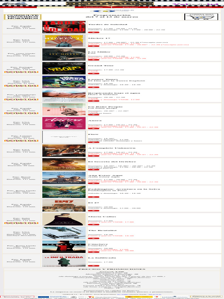 Broadway - Cines Broadway | PDF