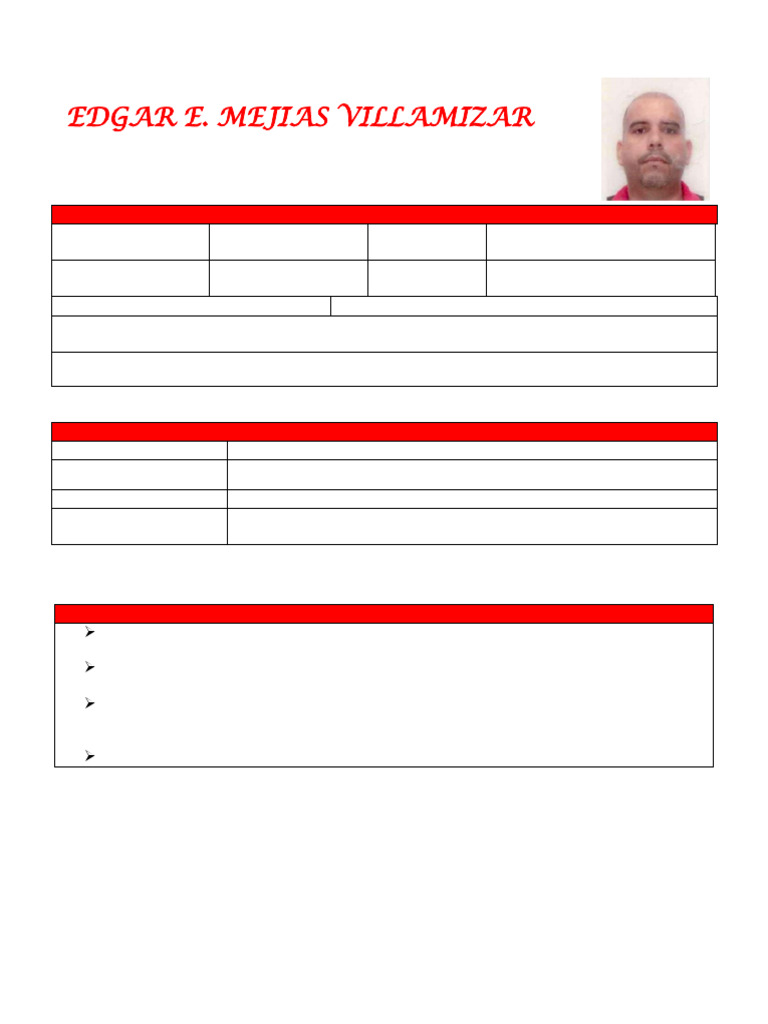 Curriculum Edgar | PDF