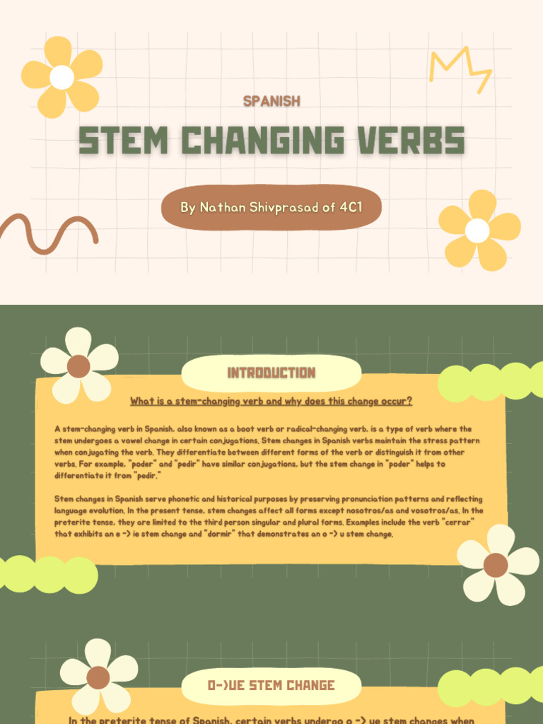 Stem changing verbs (1) | PDF