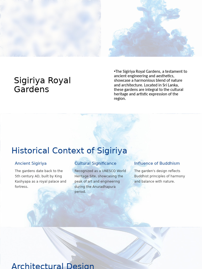 Sigiriya Royal Gardens: A Cultural Legacy | PDF | Gardens