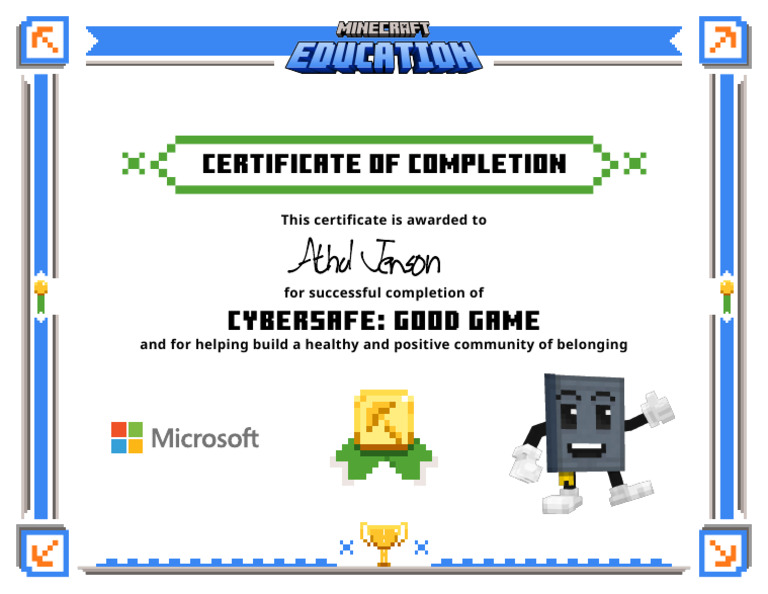GoodGame - Certificate (2) | PDF