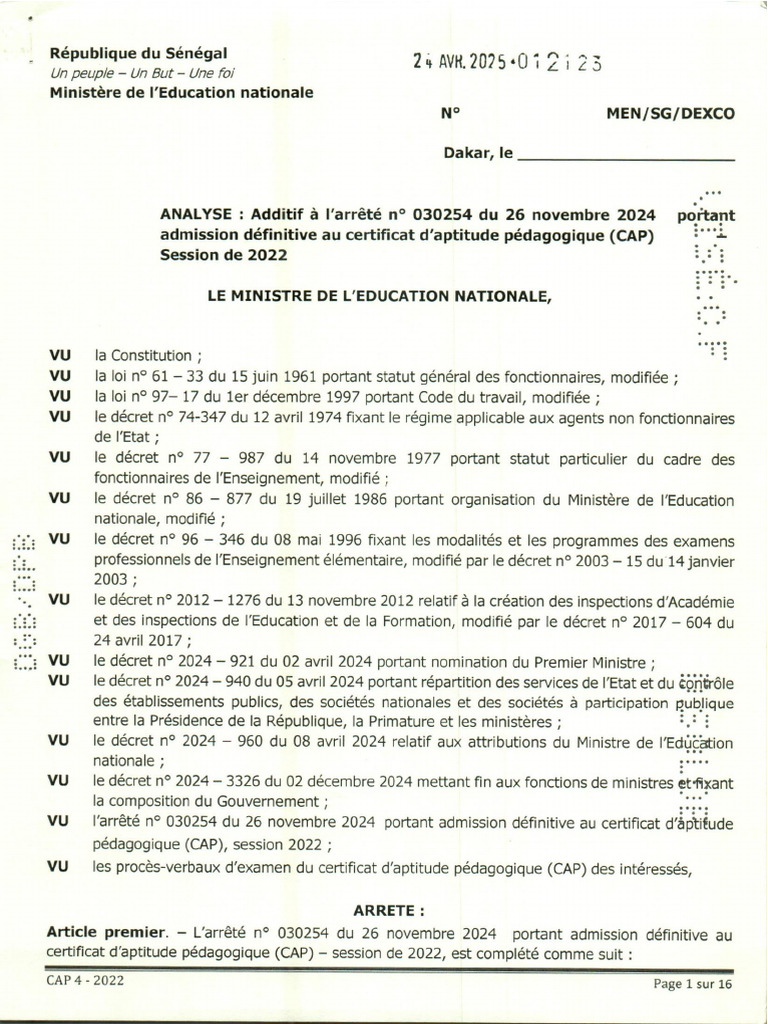 Arrete Cap4 2022 | PDF