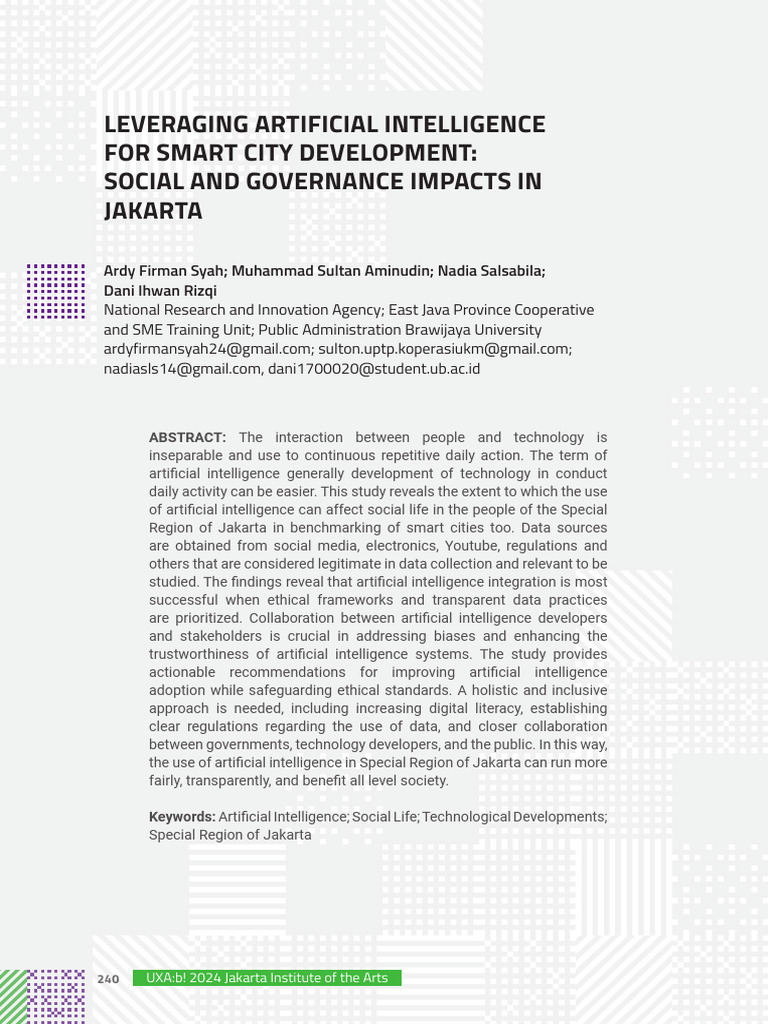 12 UXAB IKJ - 2024 Prosiding - Ardy Firman Syah | PDF | Artificial Intelligence | Intelligence ...