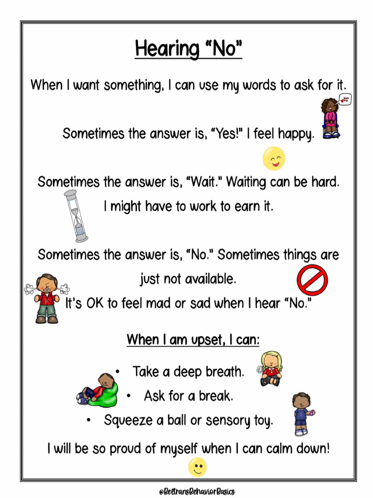 Social Narratives & Visual Cue Cards | PDF