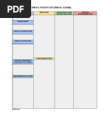 Drug Card Template for Medications | PDF