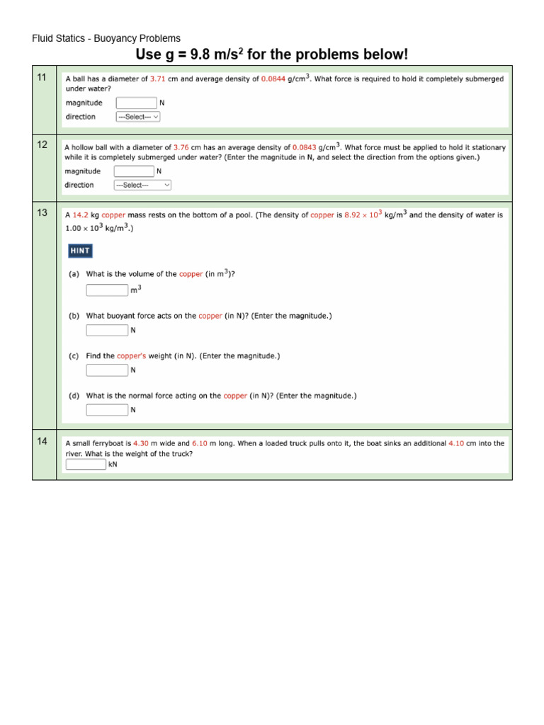 APP1 Unit 8 Fluids Additional Practice Question Bank | PDF