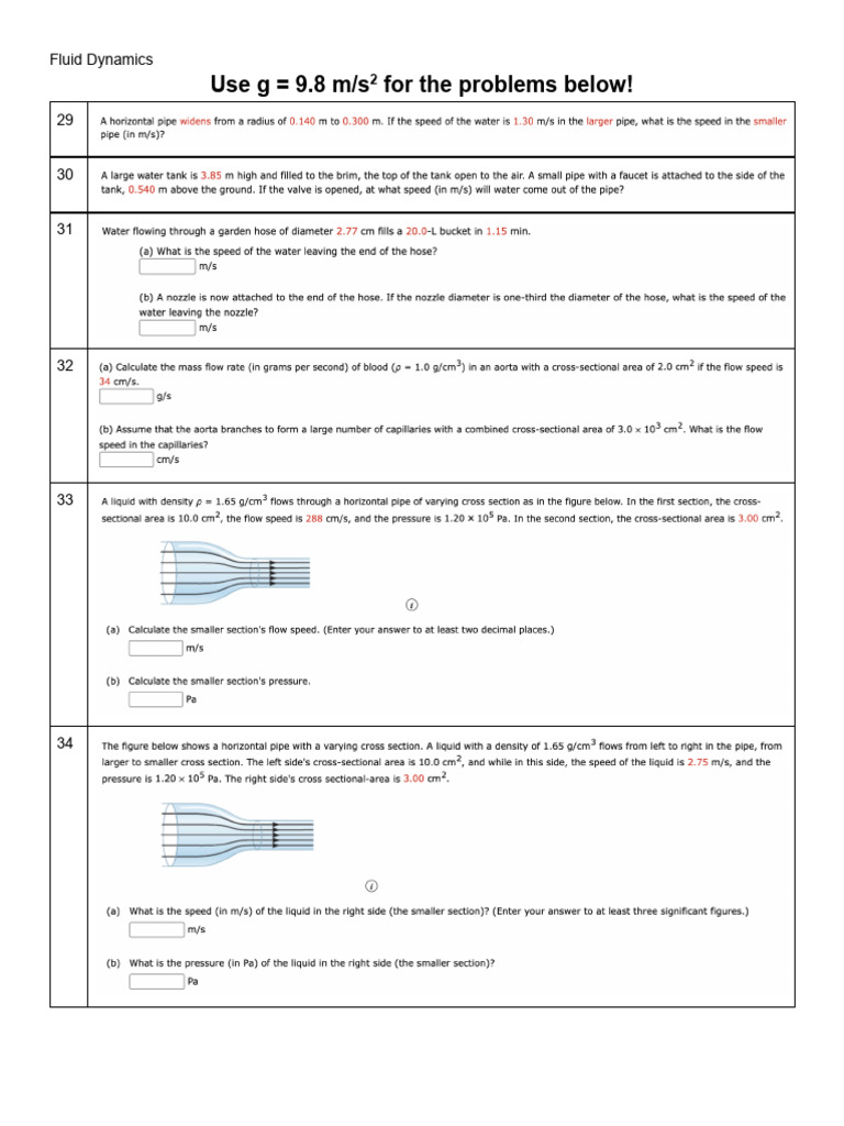 APP1 Unit 8 Fluids Additional Practice Question Bank | PDF