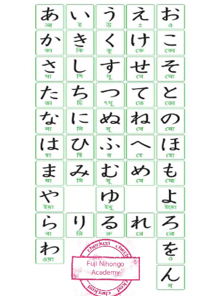 Hiragana Bangla | PDF
