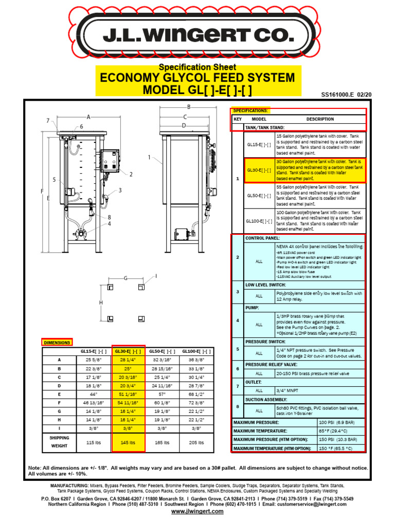SS161000.E 0220 - Economy Glycol Feed System | PDF | Pump | Valve