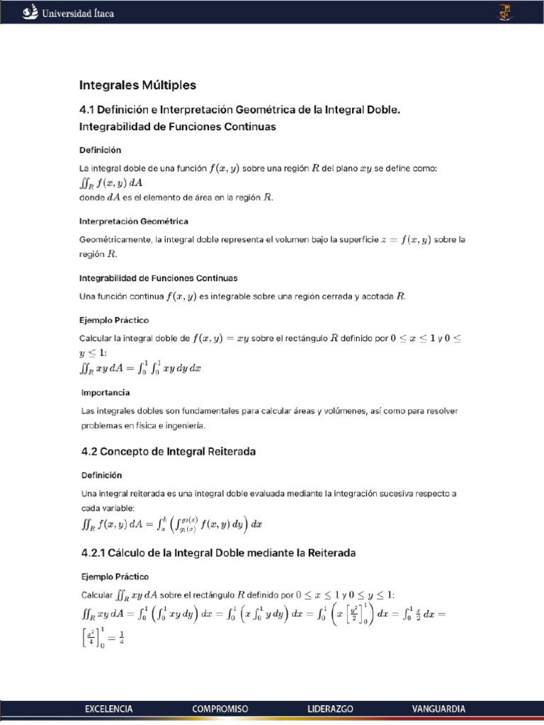 Lección 04_4. INTEGRALES MULTIPLES | PDF