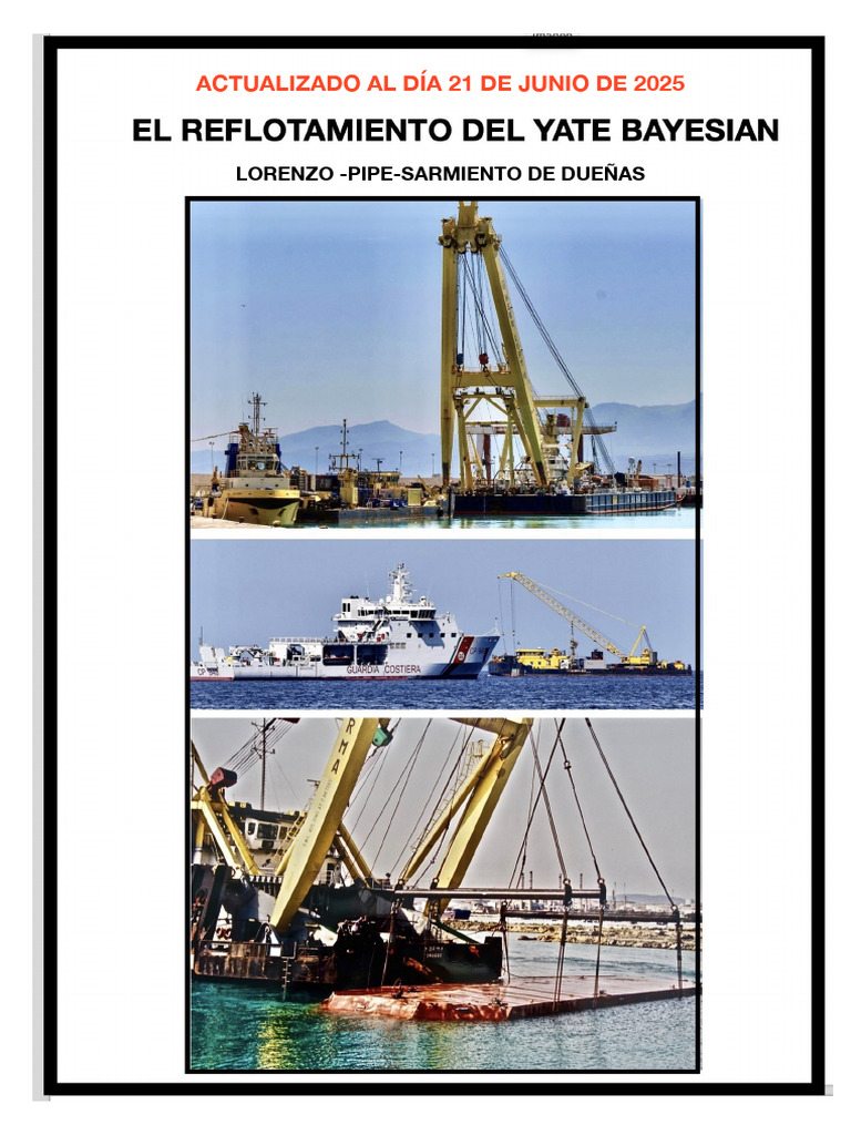 REFLOTAR EL VELERO BAYESIAN | PDF | Envío | Buques